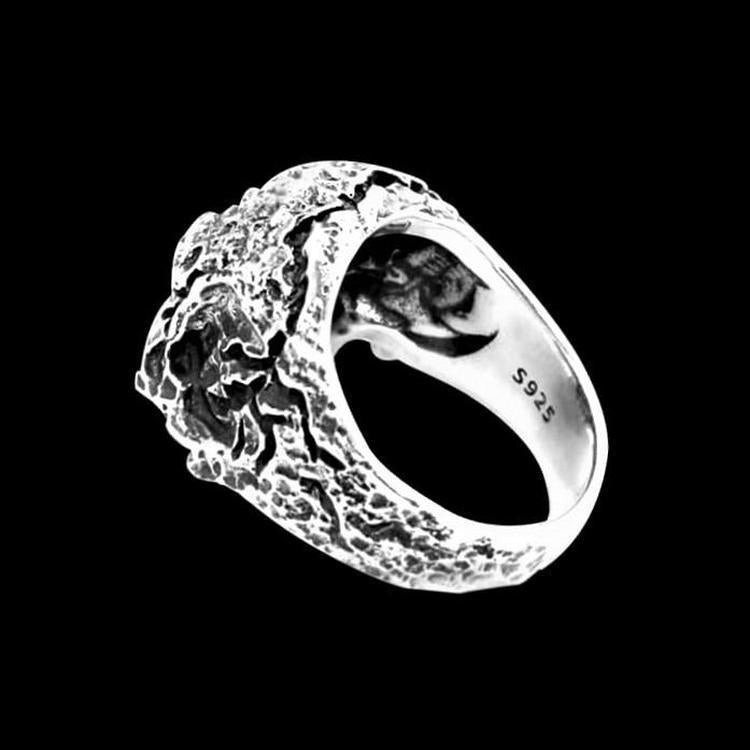 Decay Skull 925 Silver Ring