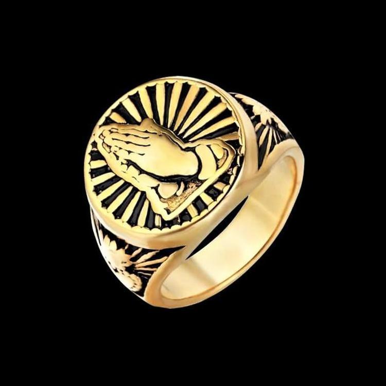 Sacred Prayer Hands Ring